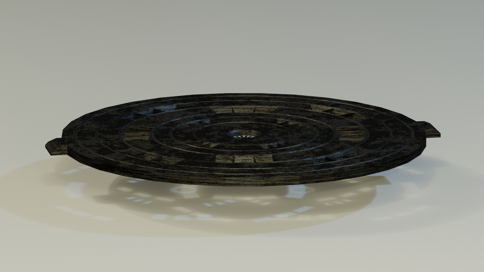 Free 3D Rustic Manhole Cover 3D Model Low Poly Game Ready Model ...