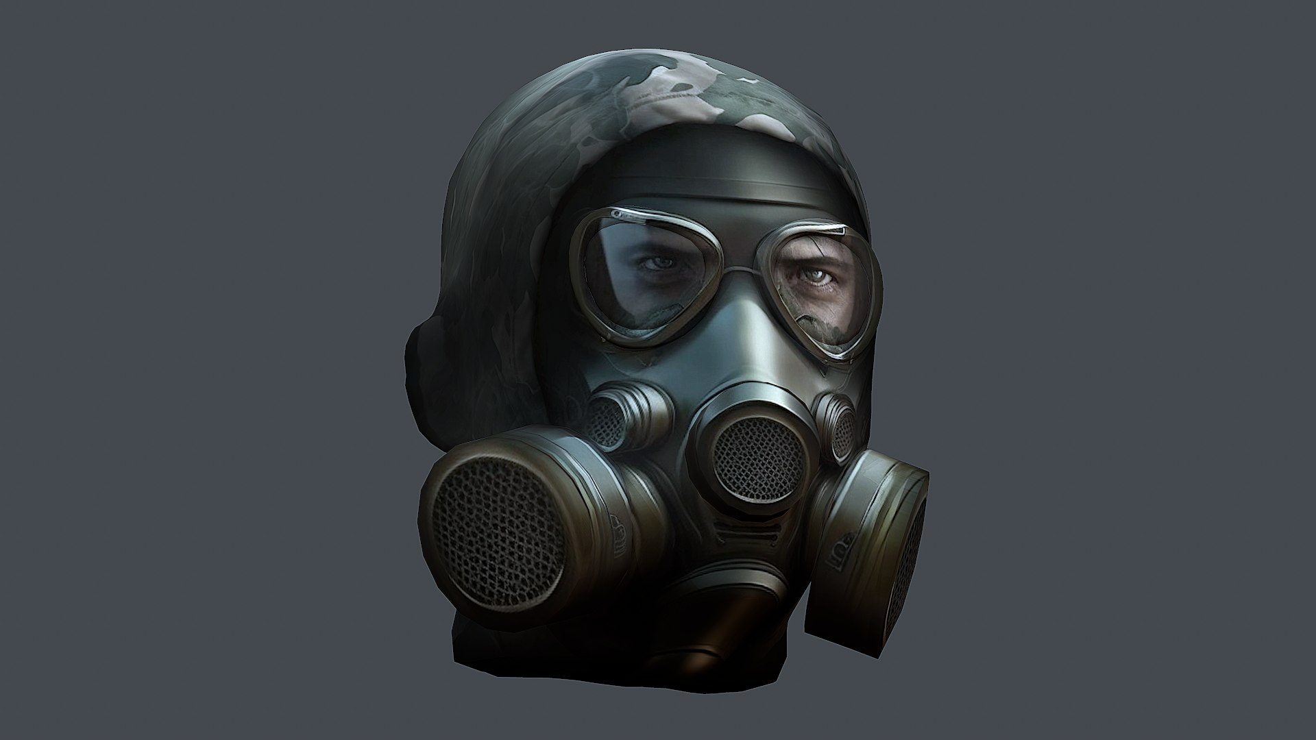 3D Model Gas Mask Protection Plastic - TurboSquid 2038374
