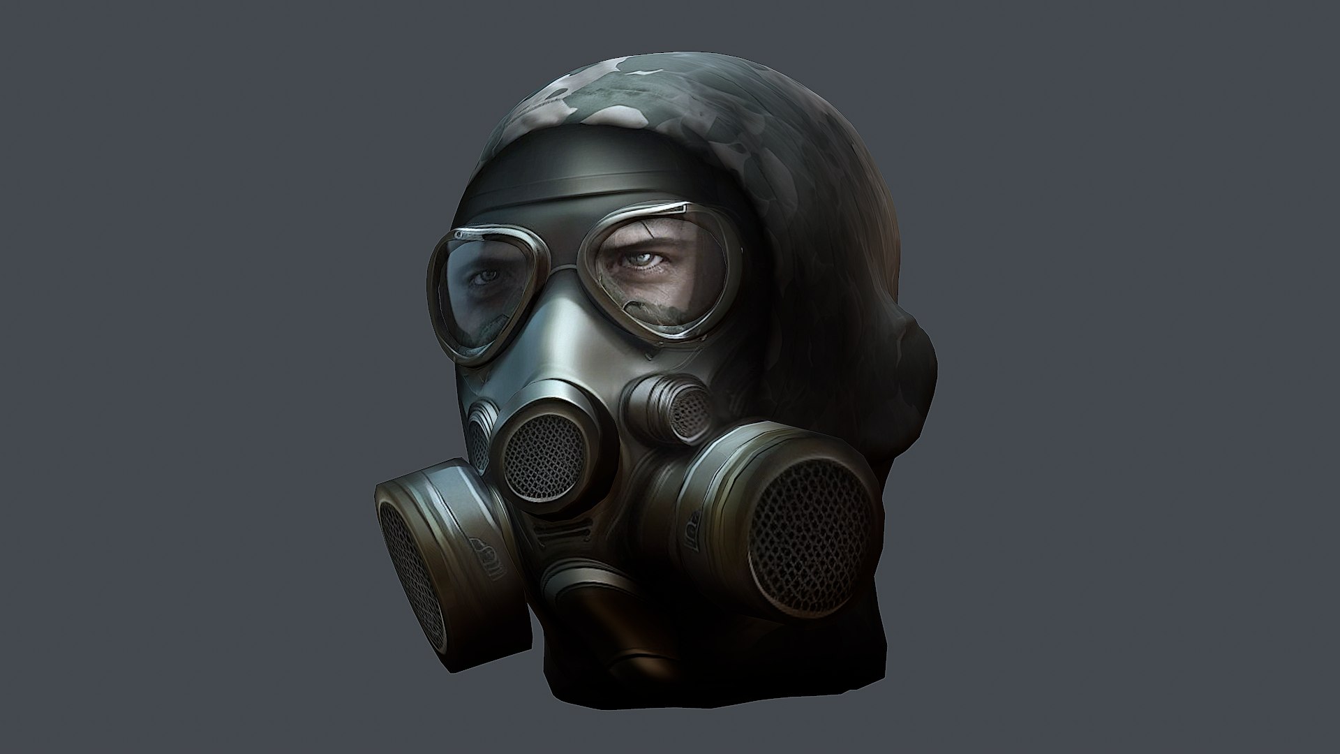 3D Model Gas Mask Protection Plastic - TurboSquid 2038374