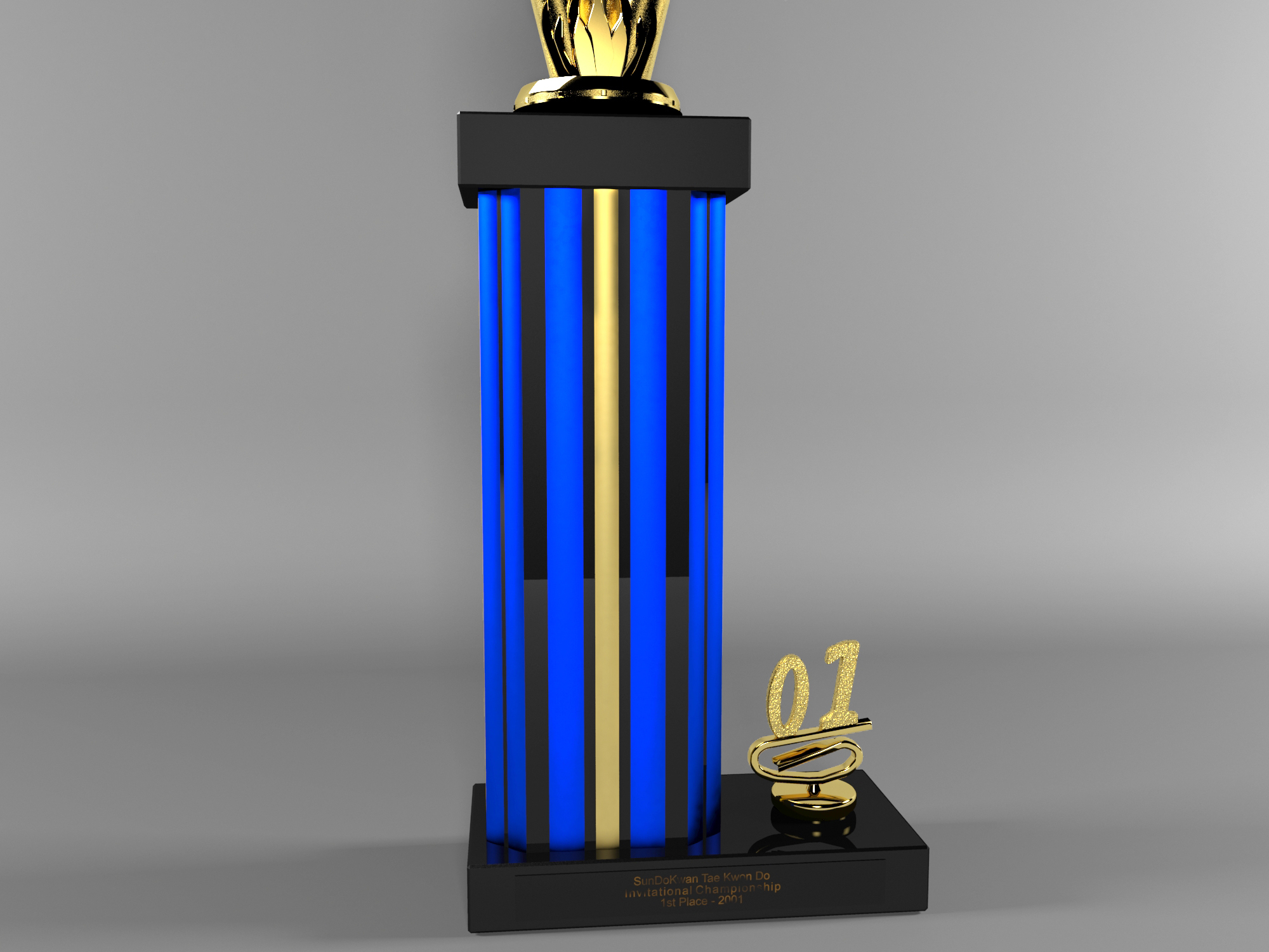 3d karate trophy