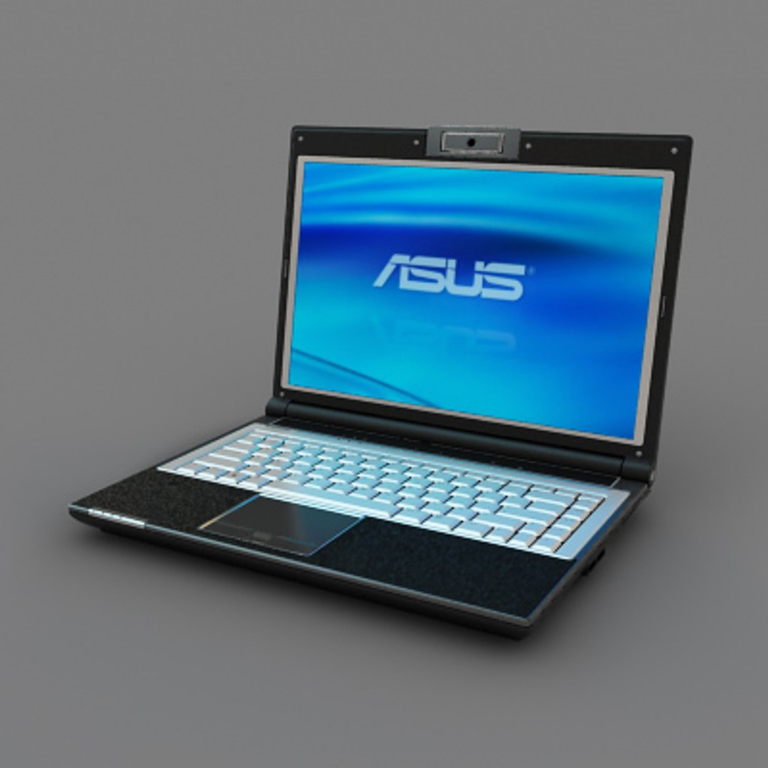 3d Model Asus Notebook Black