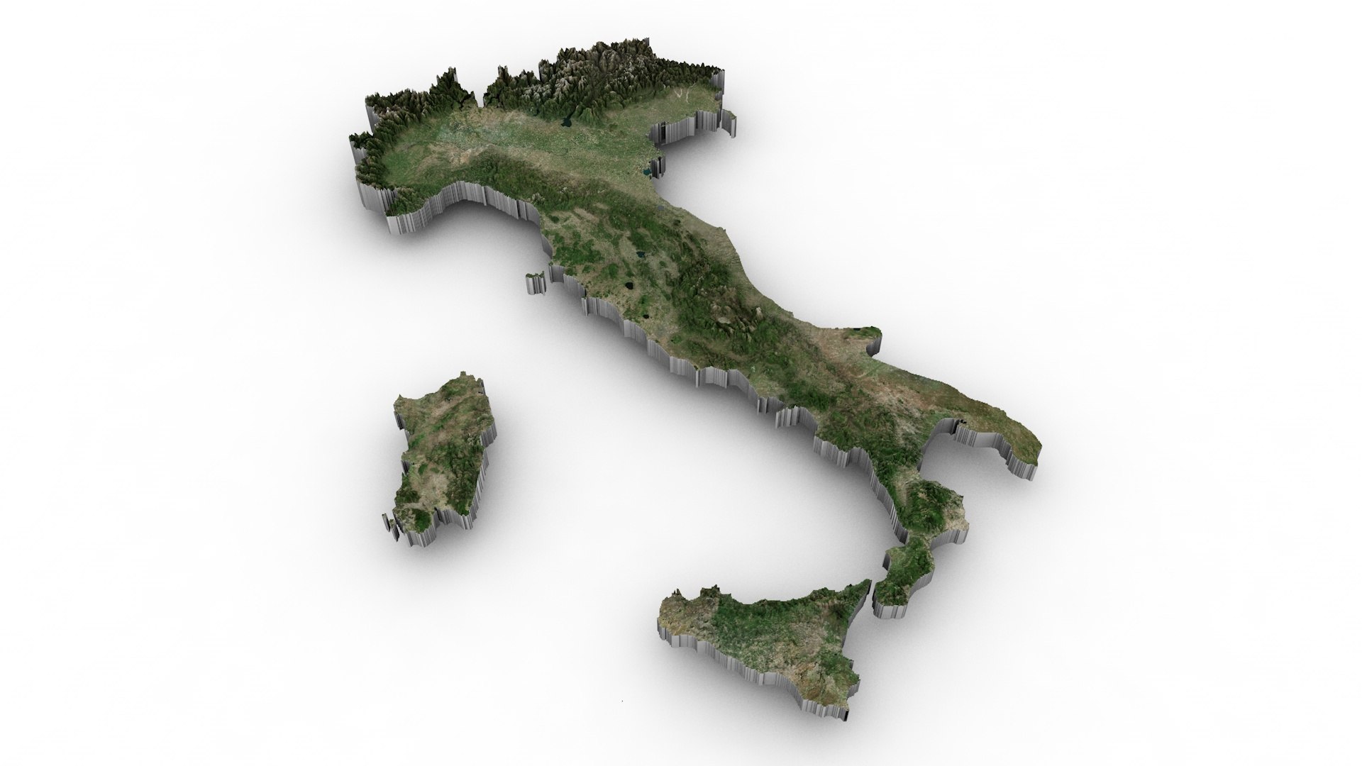 3D Italy Map Pack - TurboSquid 2103122