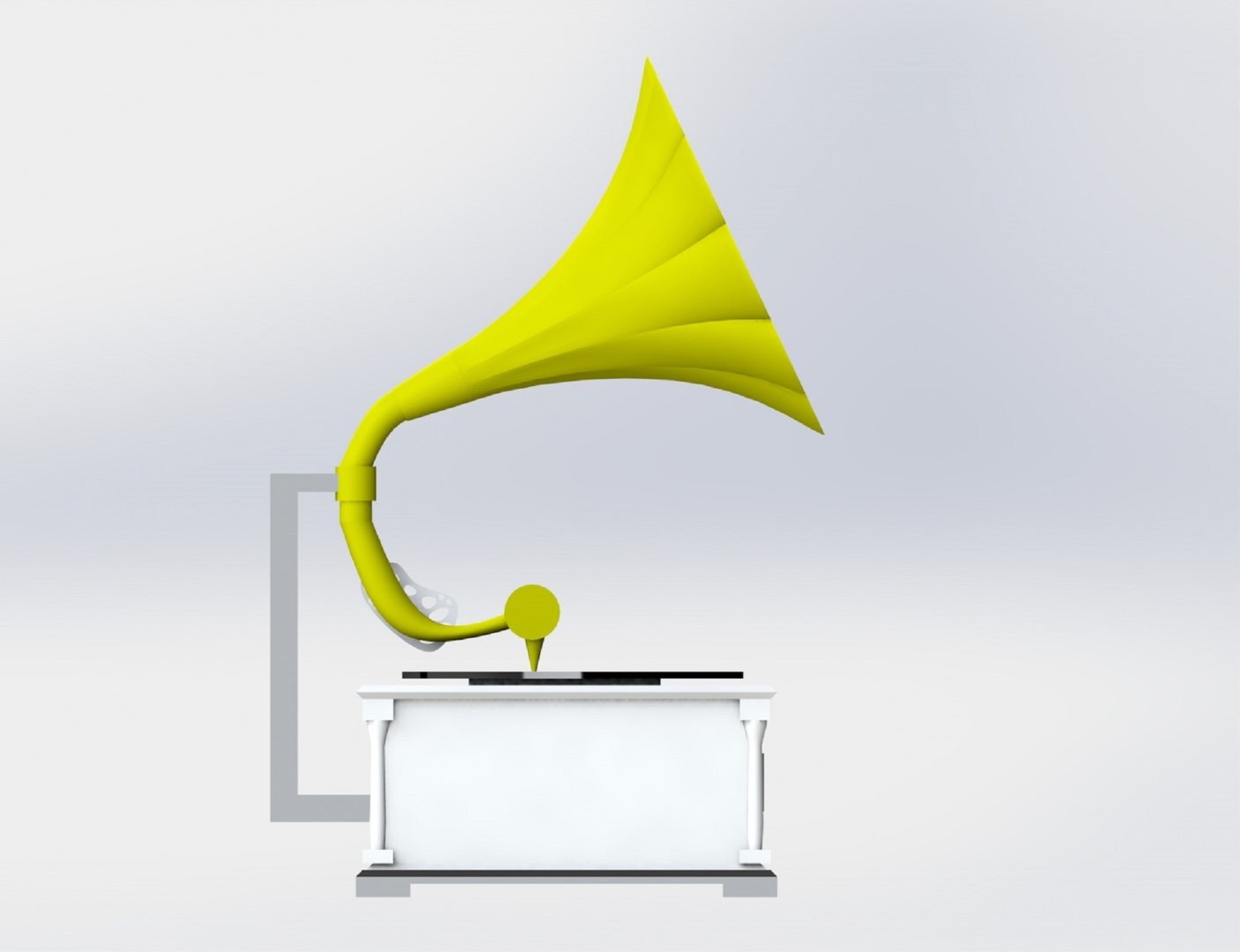 3D Vintage Gramophone Model - TurboSquid 2352446