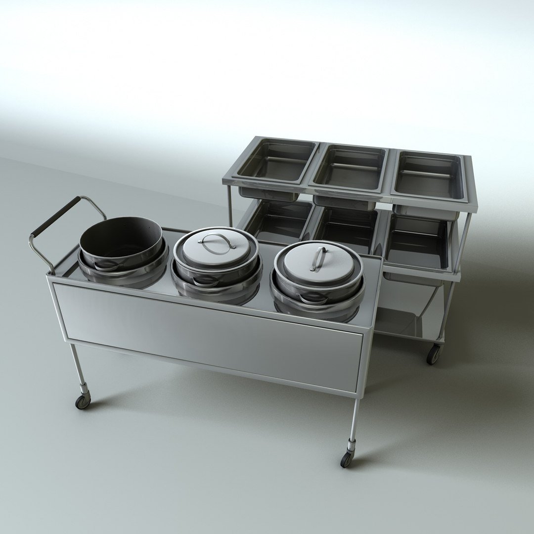 canteens restaurants 3d c4d