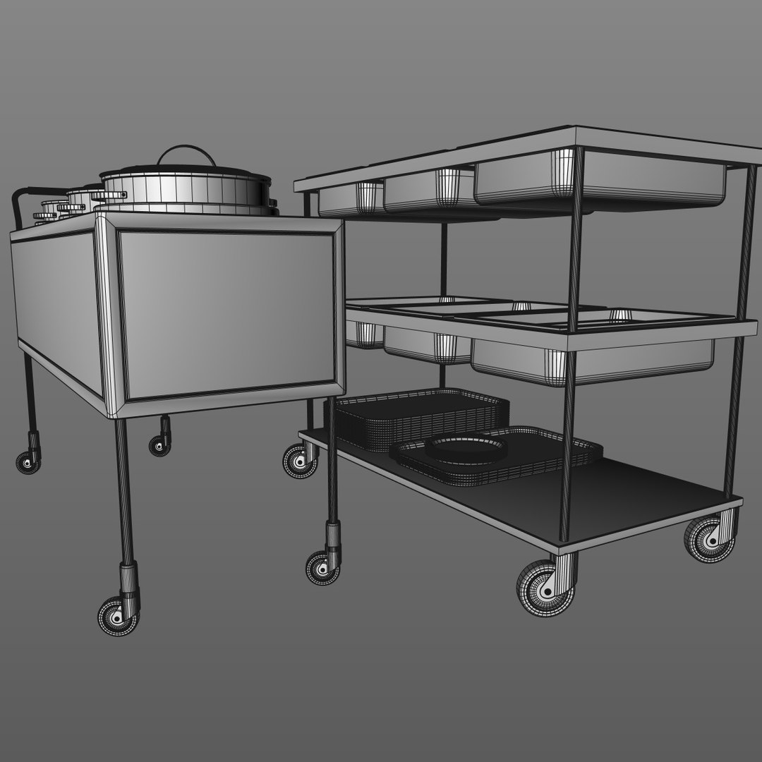 canteens restaurants 3d c4d