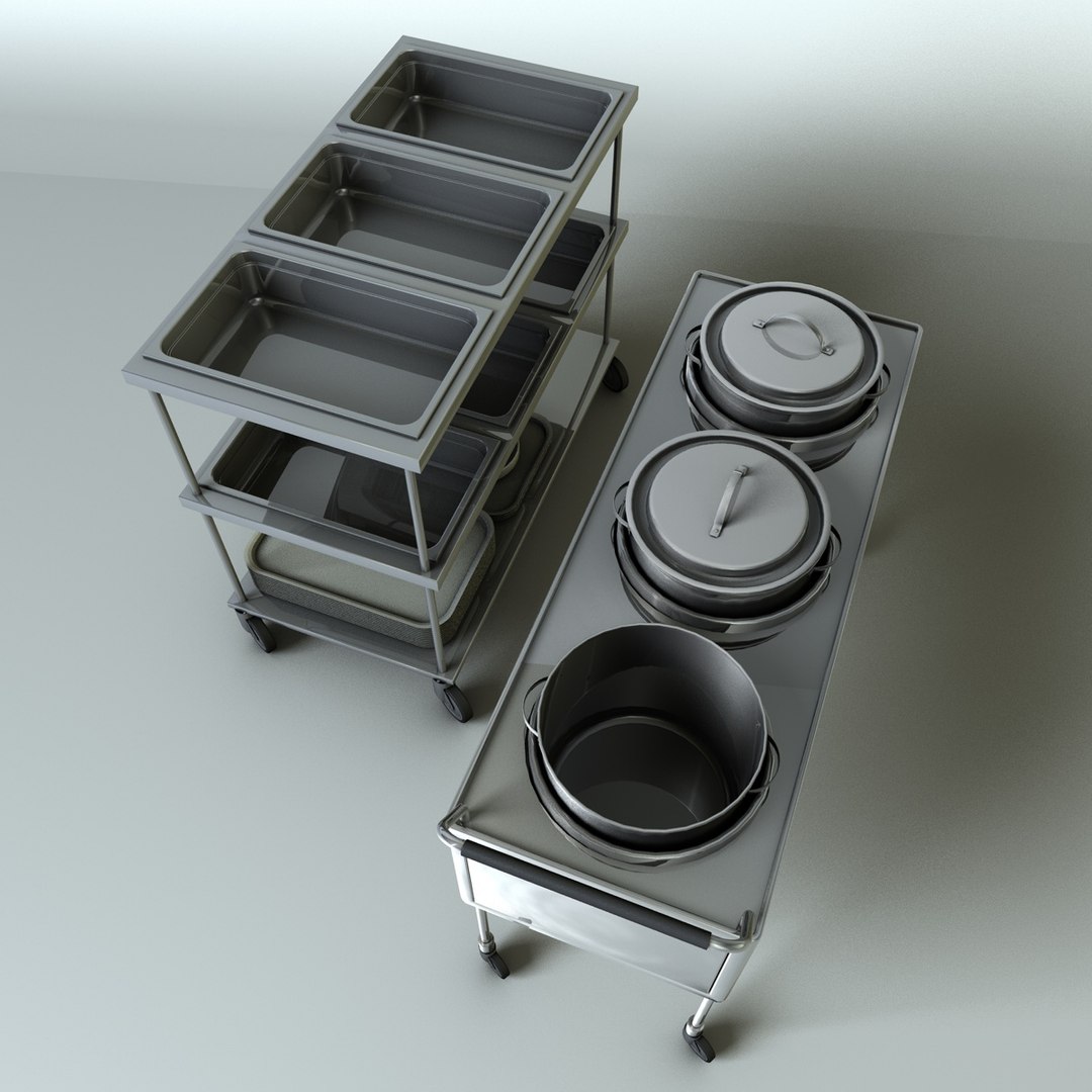 canteens restaurants 3d c4d