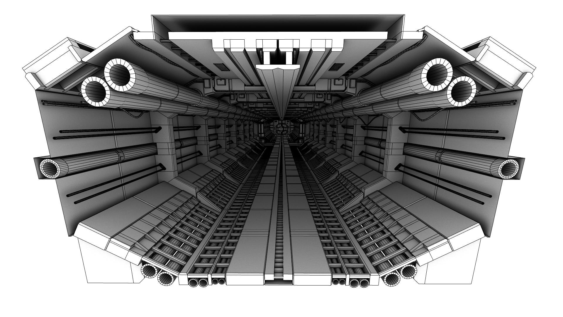 3d Spaceship Corridor
