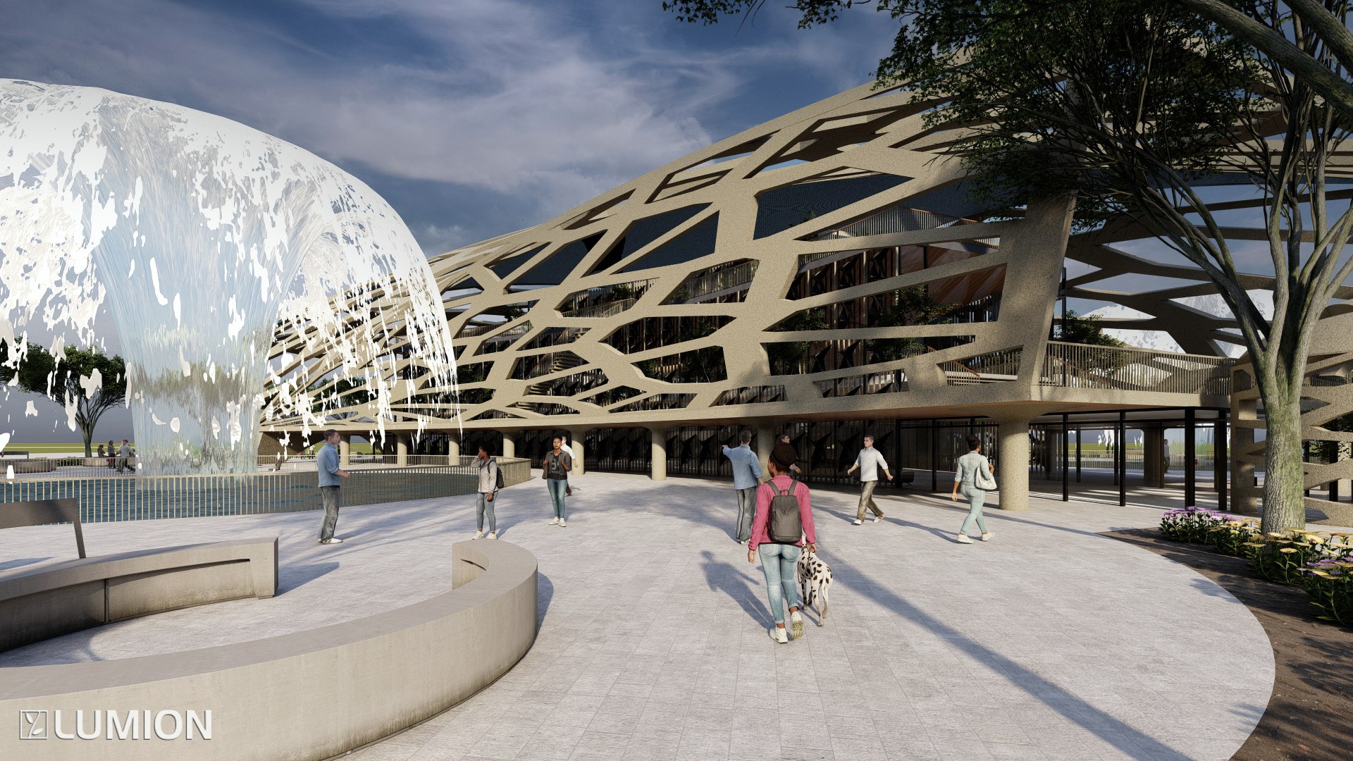 3D Innovative Community Center Triangle shape model - TurboSquid 2061681