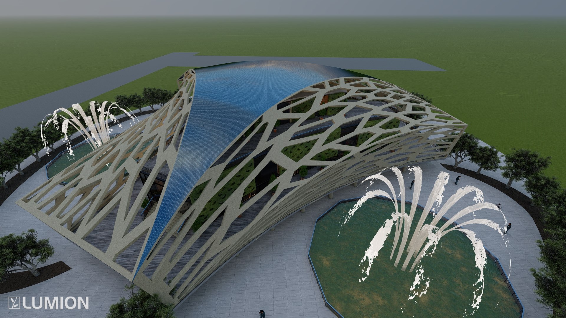 3D Innovative Community Center Triangle shape model - TurboSquid 2061681