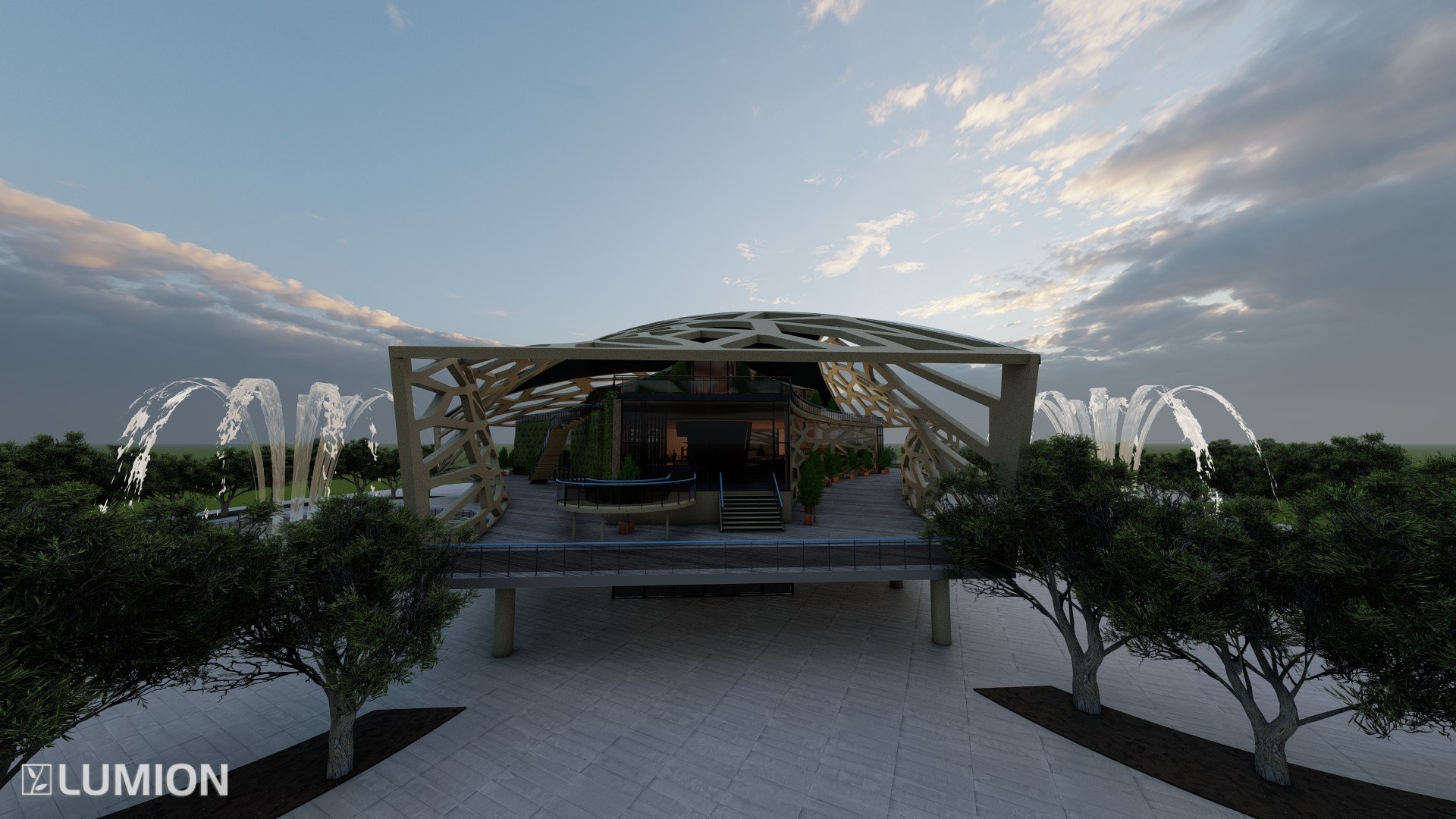 3D Innovative Community Center Triangle shape model - TurboSquid 2061681