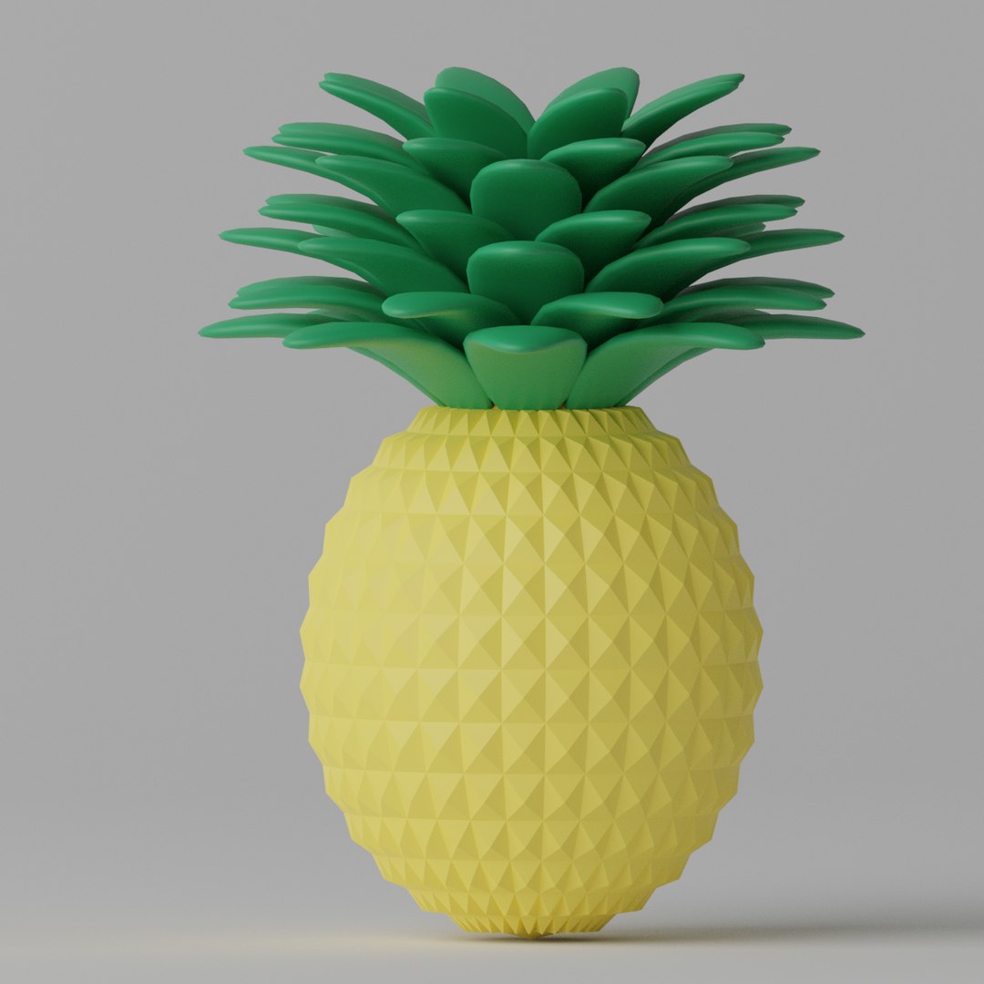 Cartoon Pineapple 3D Model - TurboSquid 2146743