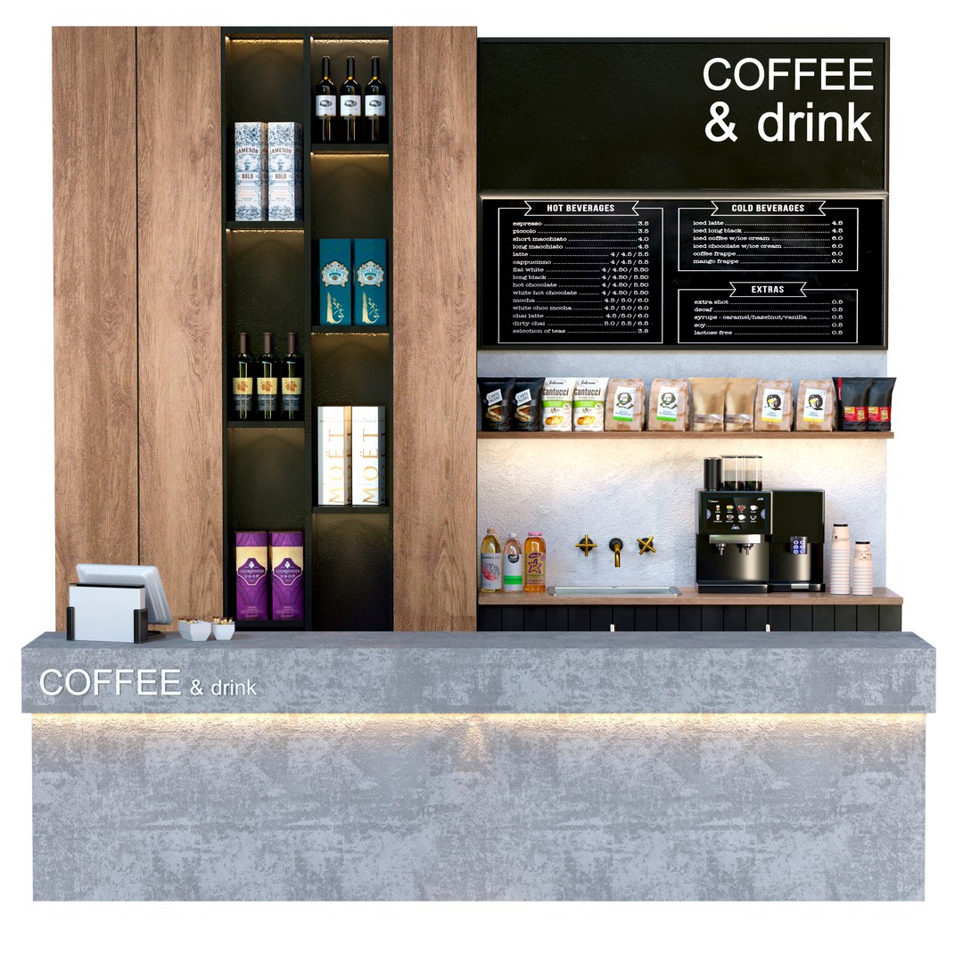 3D Coffee Dot In Minimalist Style Model - TurboSquid 1918538
