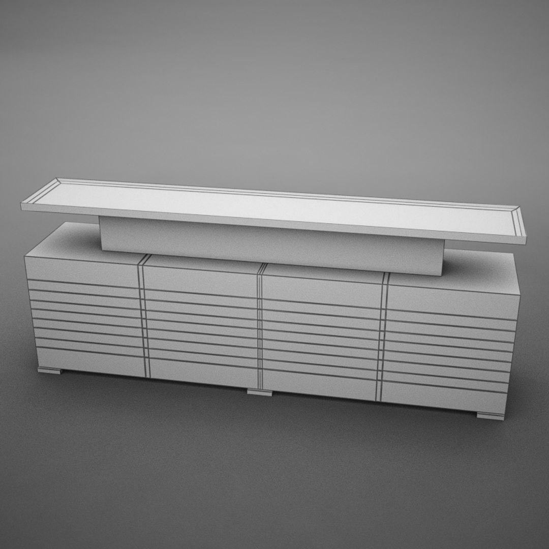 3d Model Dining Room Buffet Table