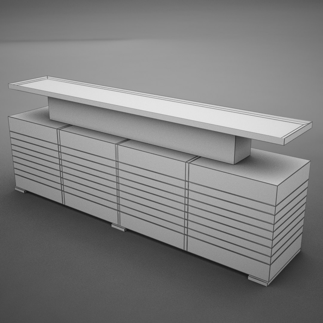 3d Model Dining Room Buffet Table