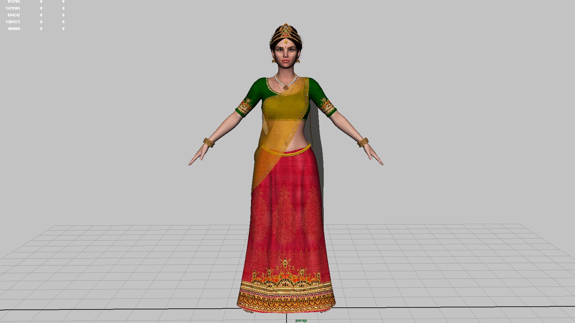 Indian Queen Girl 3D Model - TurboSquid 2305725