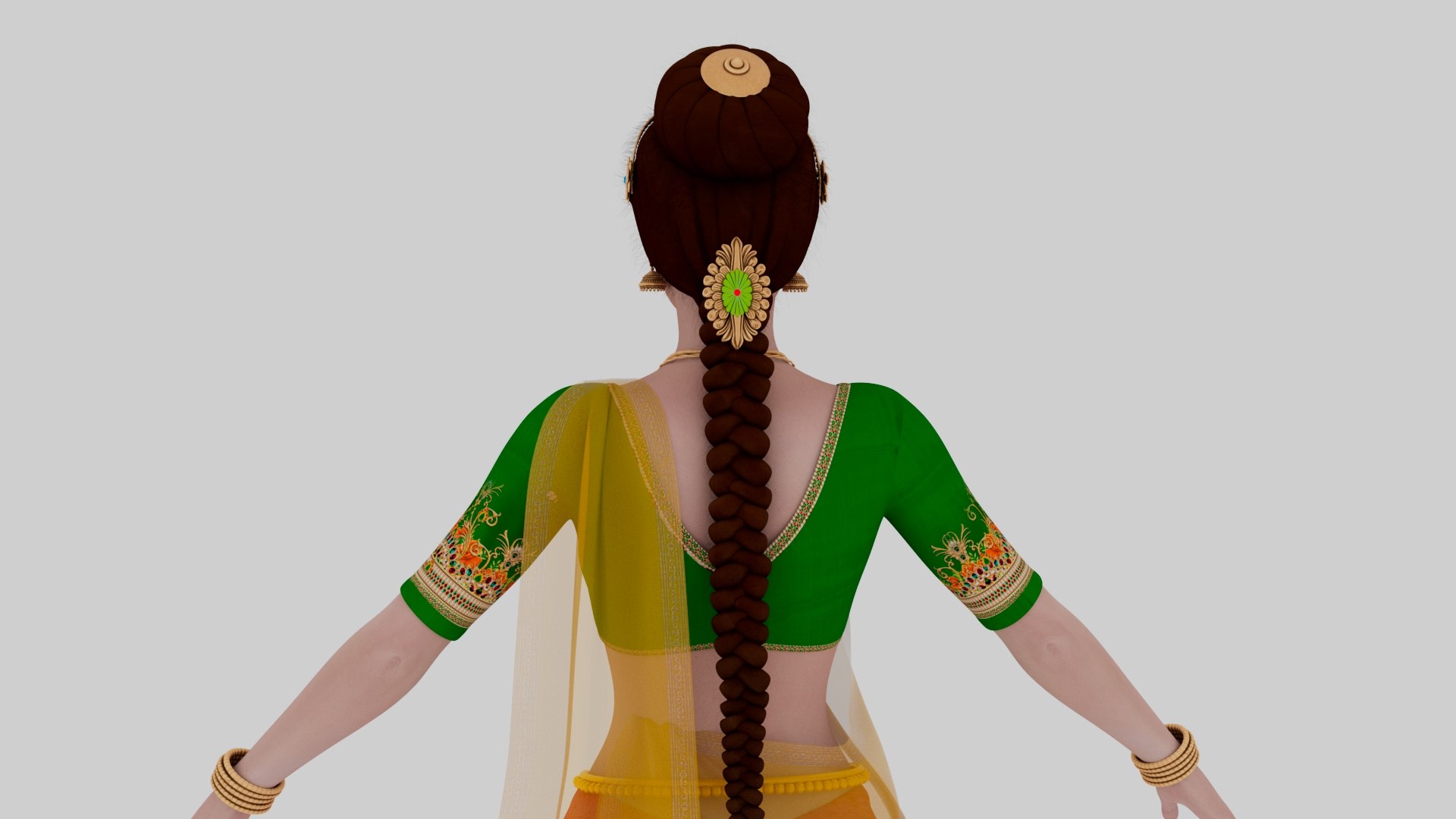 Indian Queen Girl 3D Model - TurboSquid 2305725