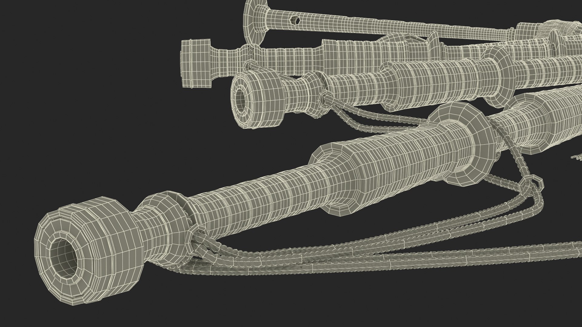 3D Scottish Bagpipes Instrument Green - TurboSquid 2230760