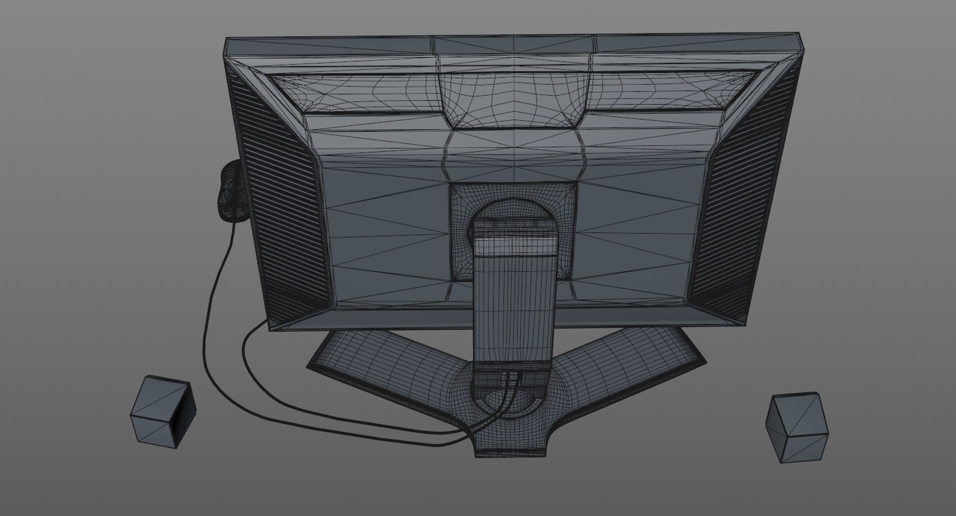 3d model computer monitor