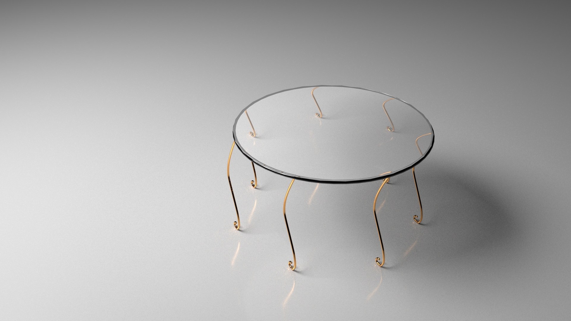 3D Glass Table - TurboSquid 1762832