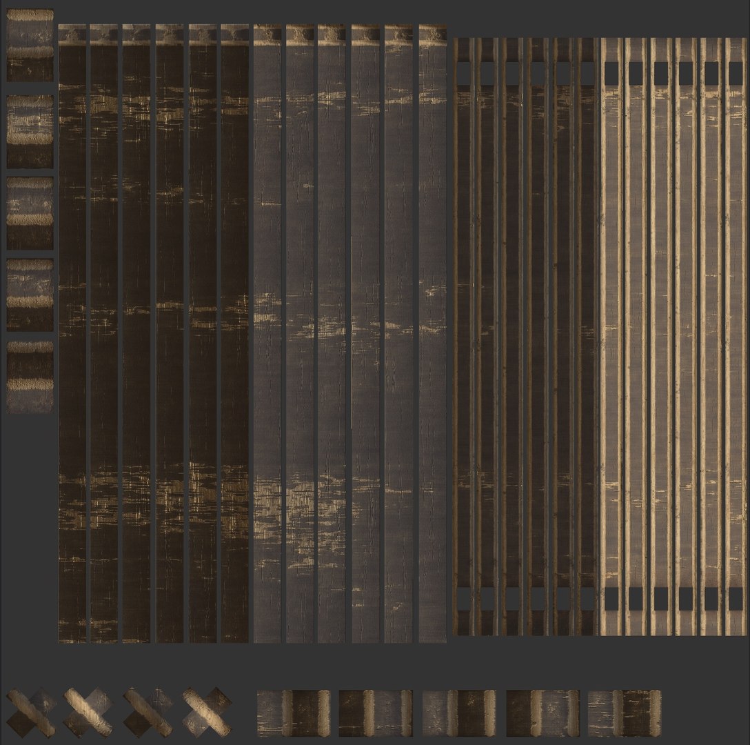 3D rail wood model - TurboSquid 1341273