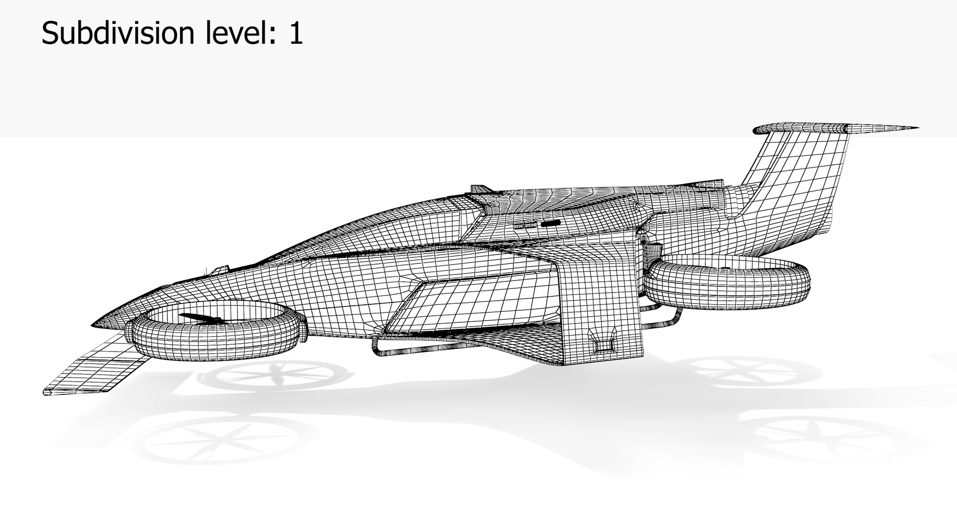 Electric Vertical TakeOff and Landing eVTOL Airspeeder MK4 model ...