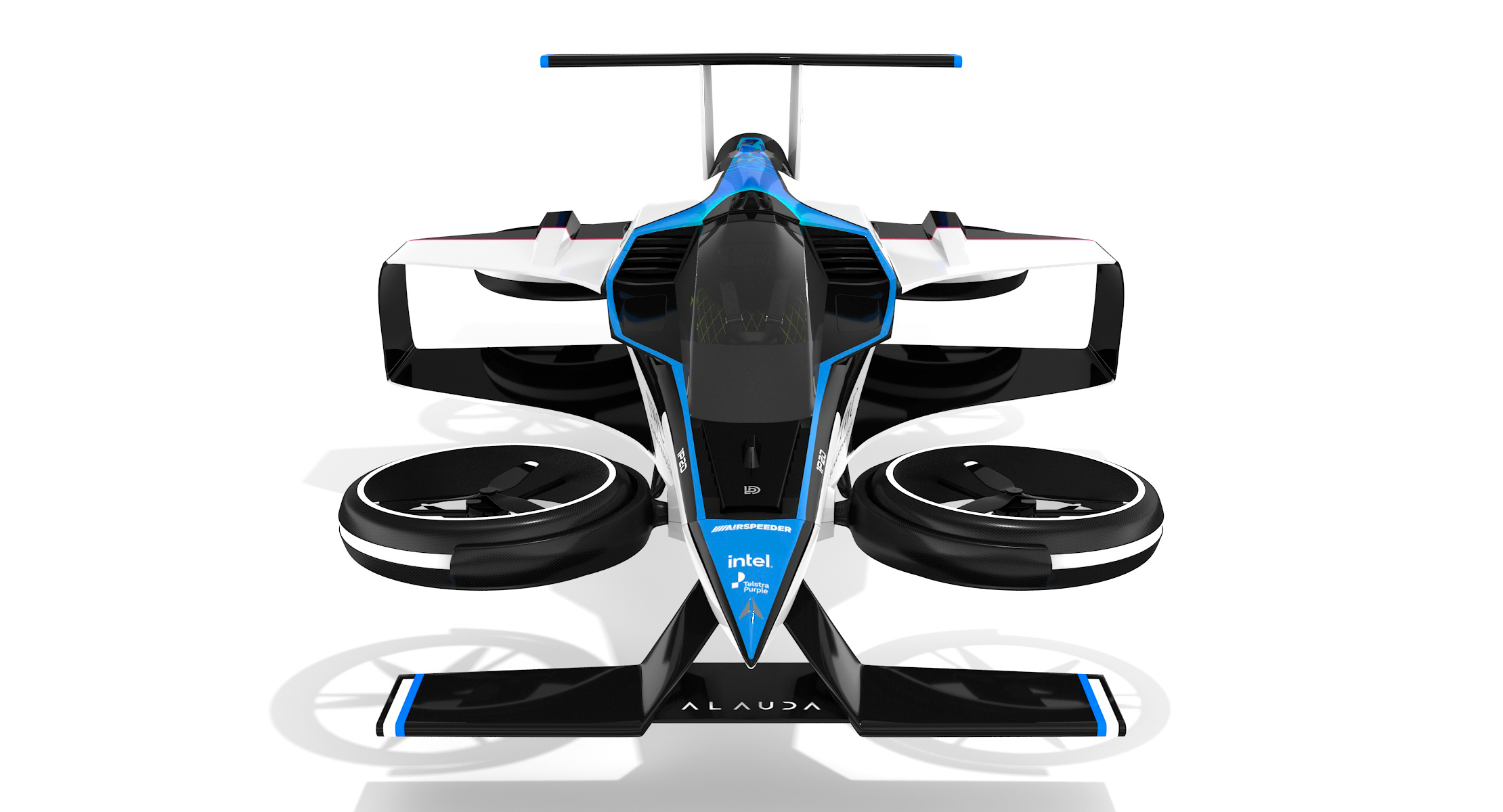 modelo 3d Desplazador eléctrico de despegue y aterrizaje vertical eVTOL Airspeeder MK4 ...