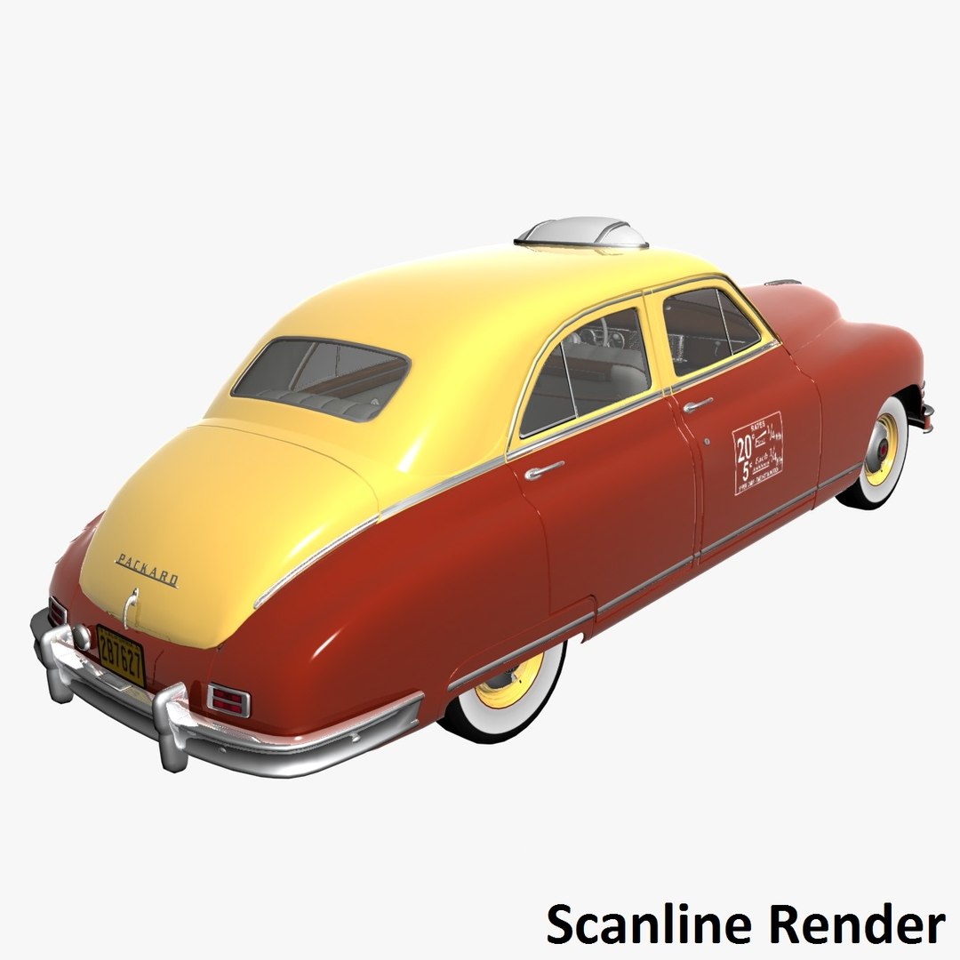 Packard 1948 Taxi Cab Obj