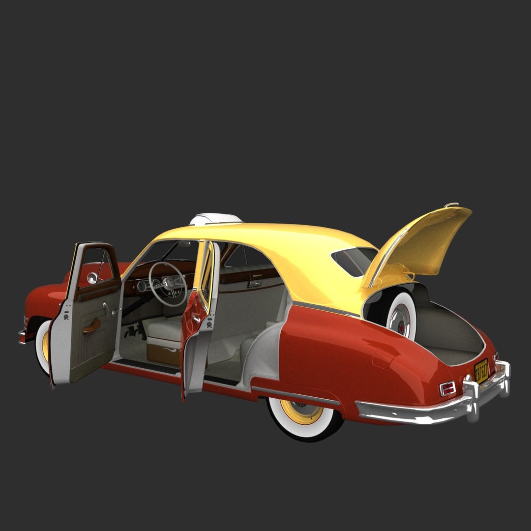 Packard 1948 Taxi Cab Obj
