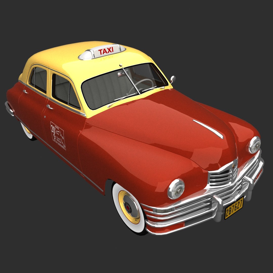 Packard 1948 Taxi Cab Obj