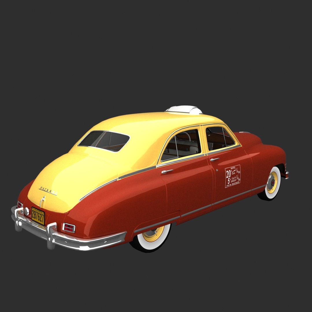 Packard 1948 Taxi Cab Obj