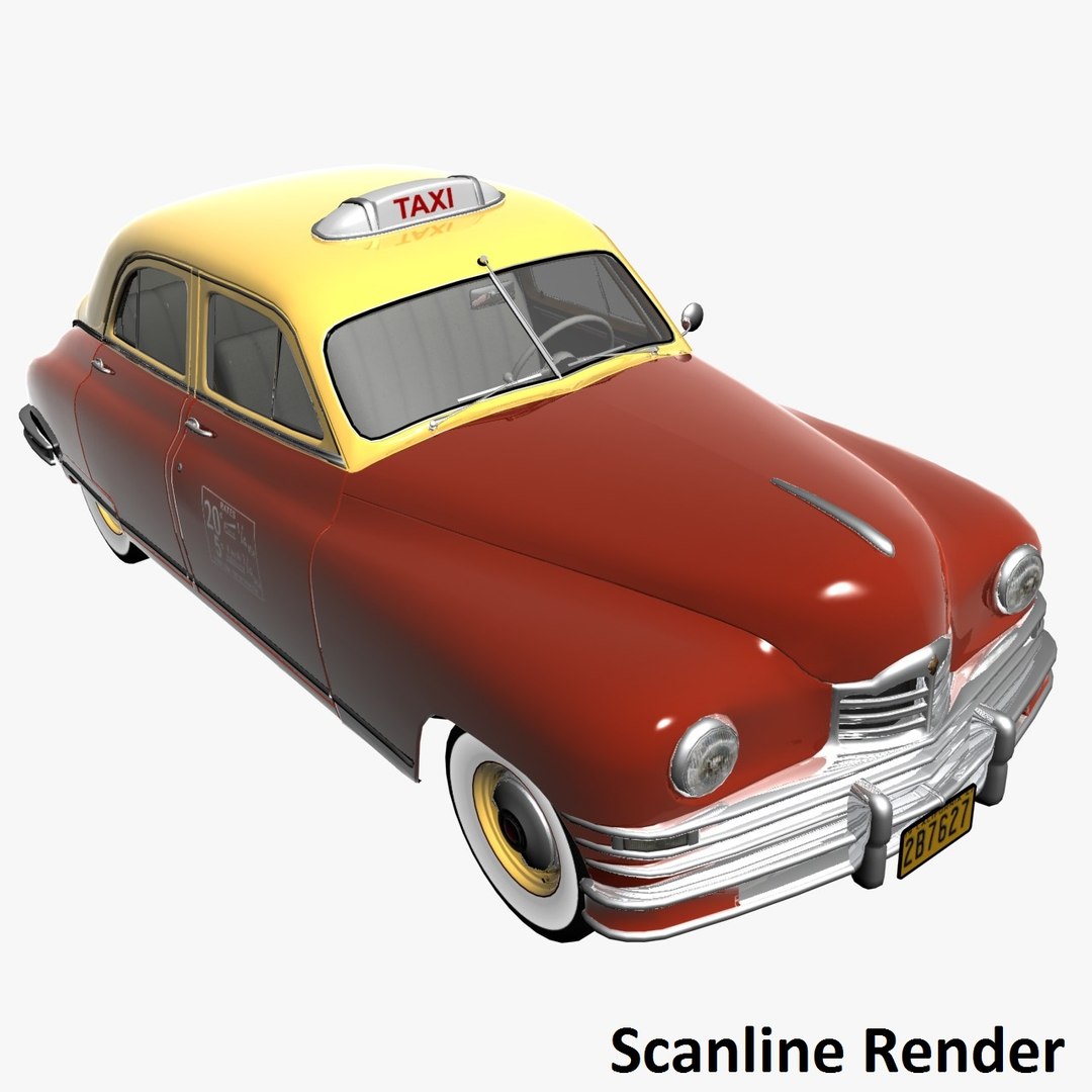 Packard 1948 Taxi Cab Obj