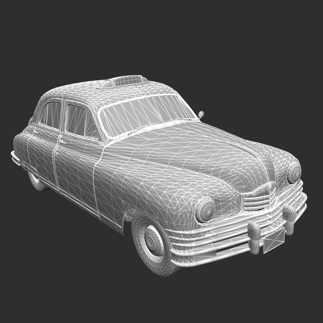 Packard 1948 Taxi Cab Obj