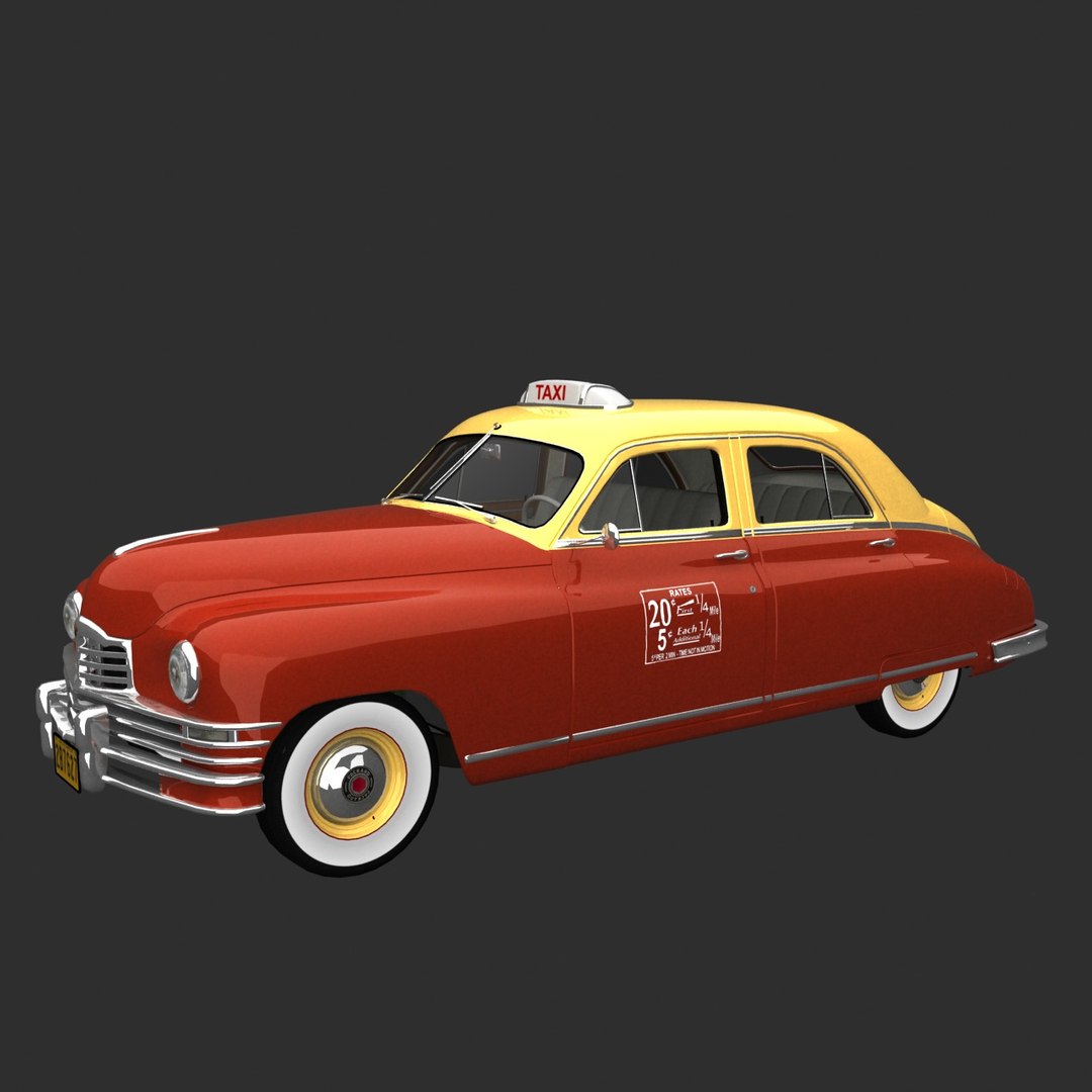 Packard 1948 Taxi Cab Obj