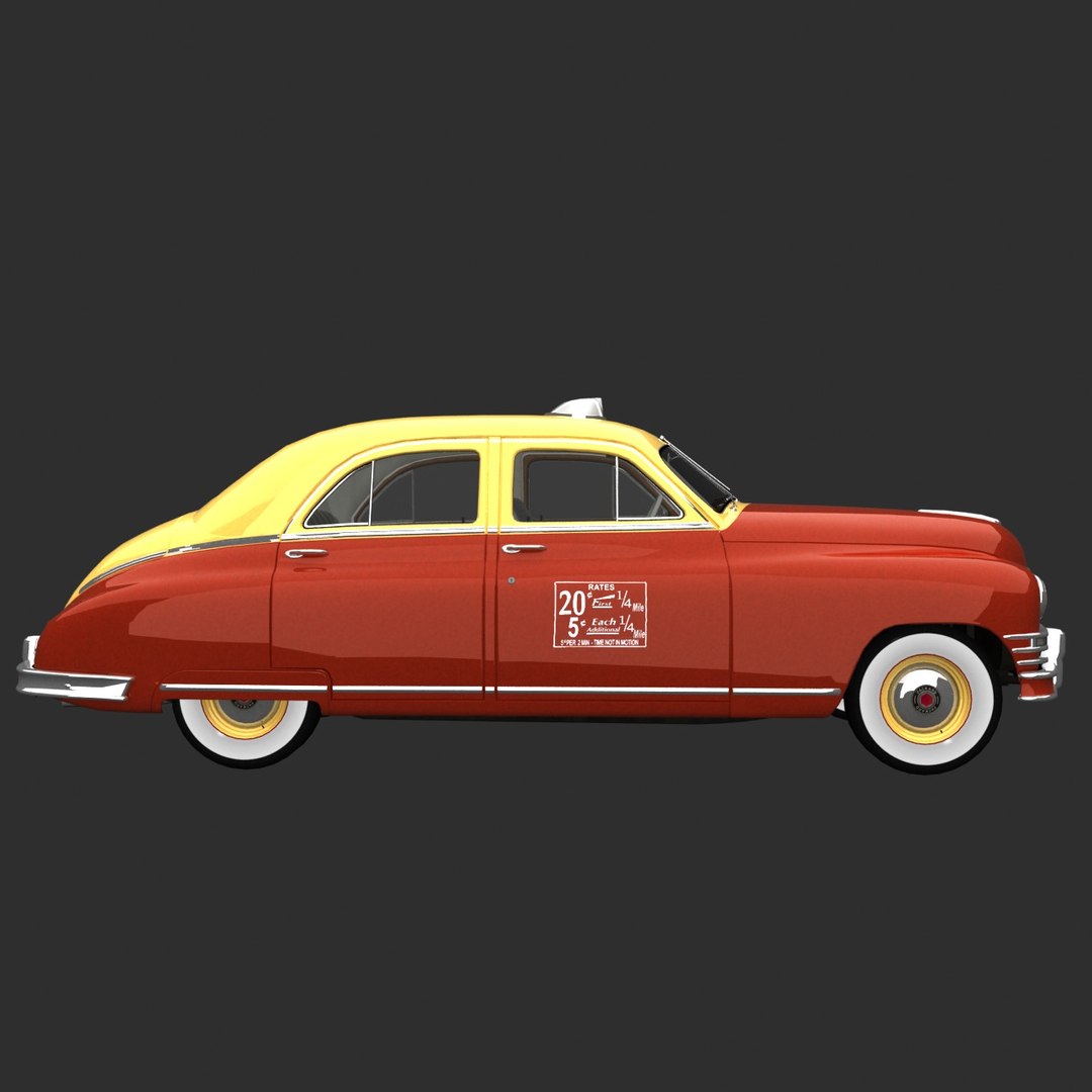 Packard 1948 Taxi Cab Obj