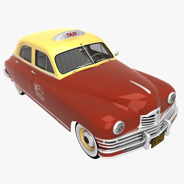 packard 1948 taxi cab obj