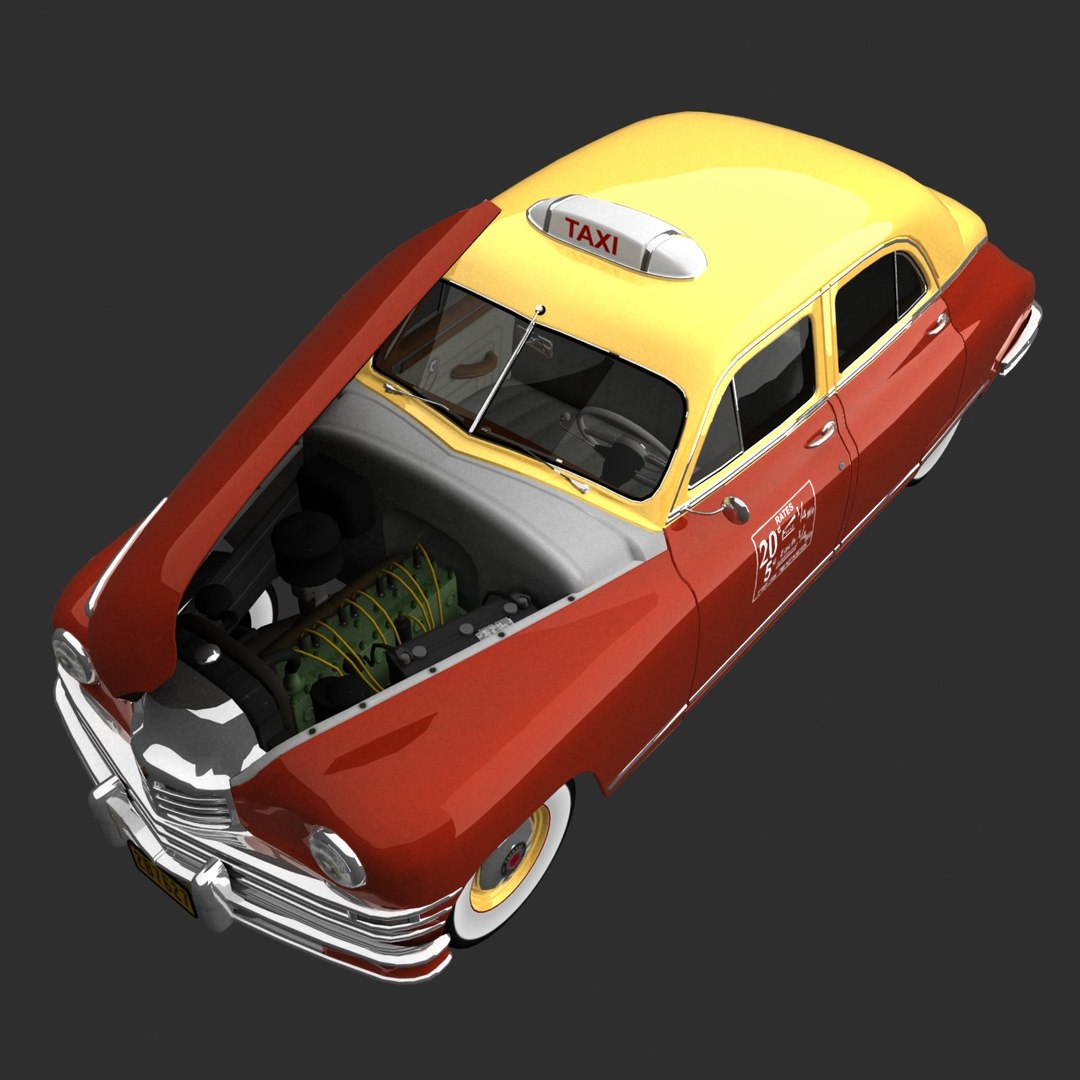 Packard 1948 Taxi Cab Obj