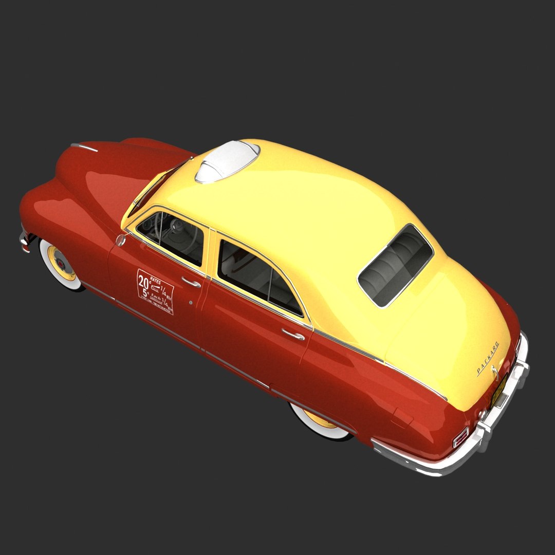 Packard 1948 Taxi Cab Obj