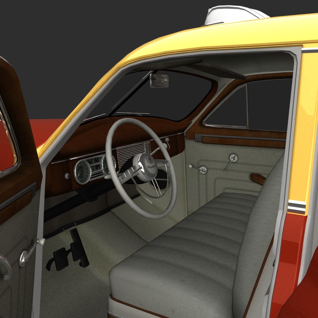 Packard 1948 Taxi Cab Obj
