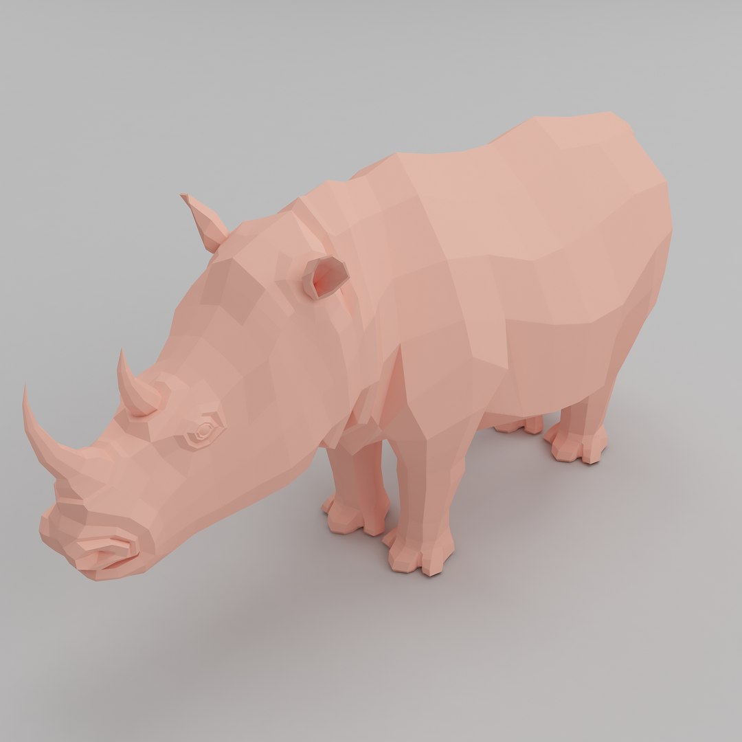 Rhino Base Mesh 3D Model - TurboSquid 1688234
