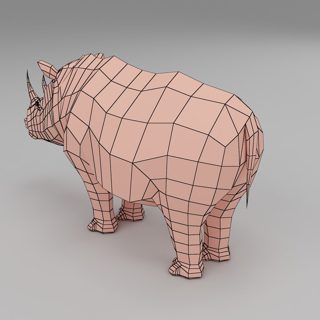 Rhino Base Mesh 3D Model - TurboSquid 1688234