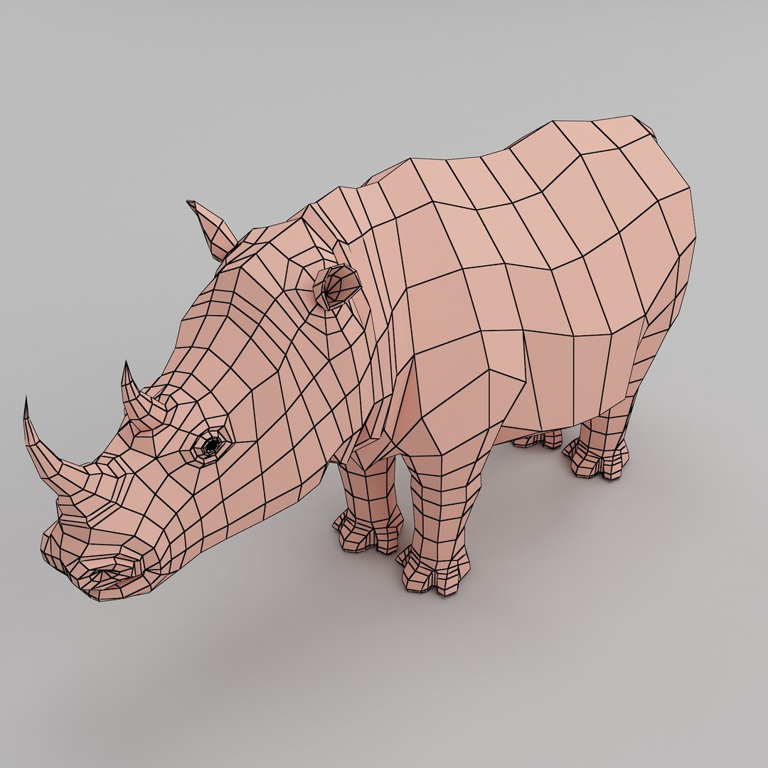 Rhino Base Mesh 3D Model - TurboSquid 1688234