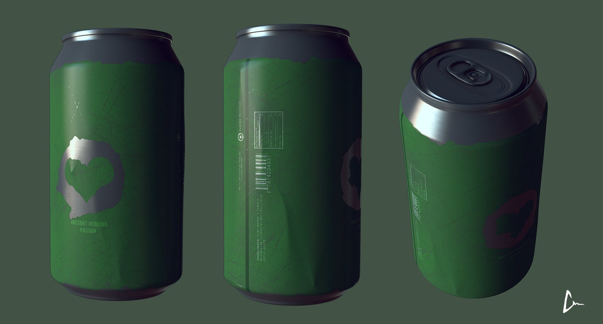 Instant Healing Potion 3d Model