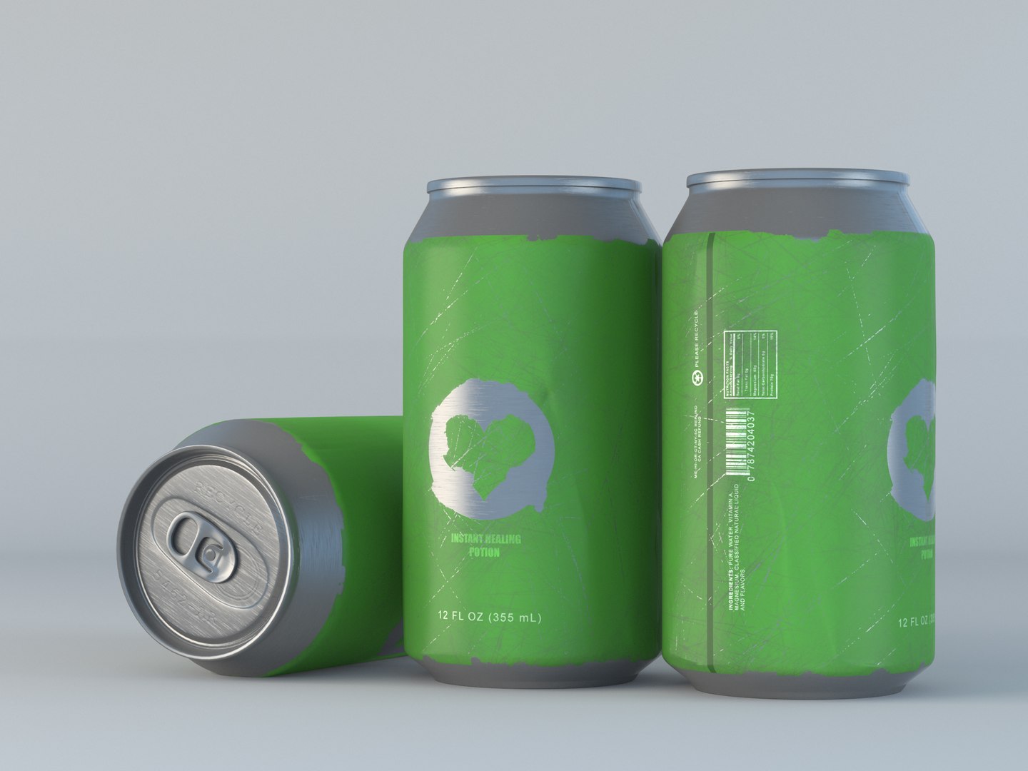 Instant Healing Potion 3d Model