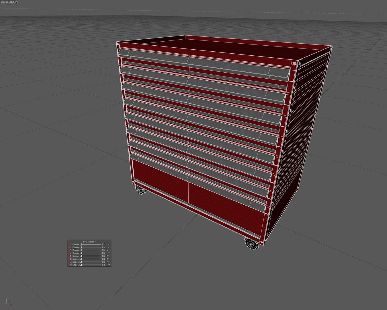 Tool Trolley 3d C4d