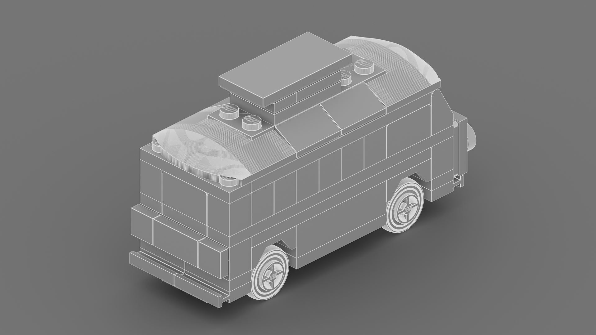 modelo 3d LEGO CREATOR VW T1 Autocaravana 40079 gratis - TurboSquid 2047662