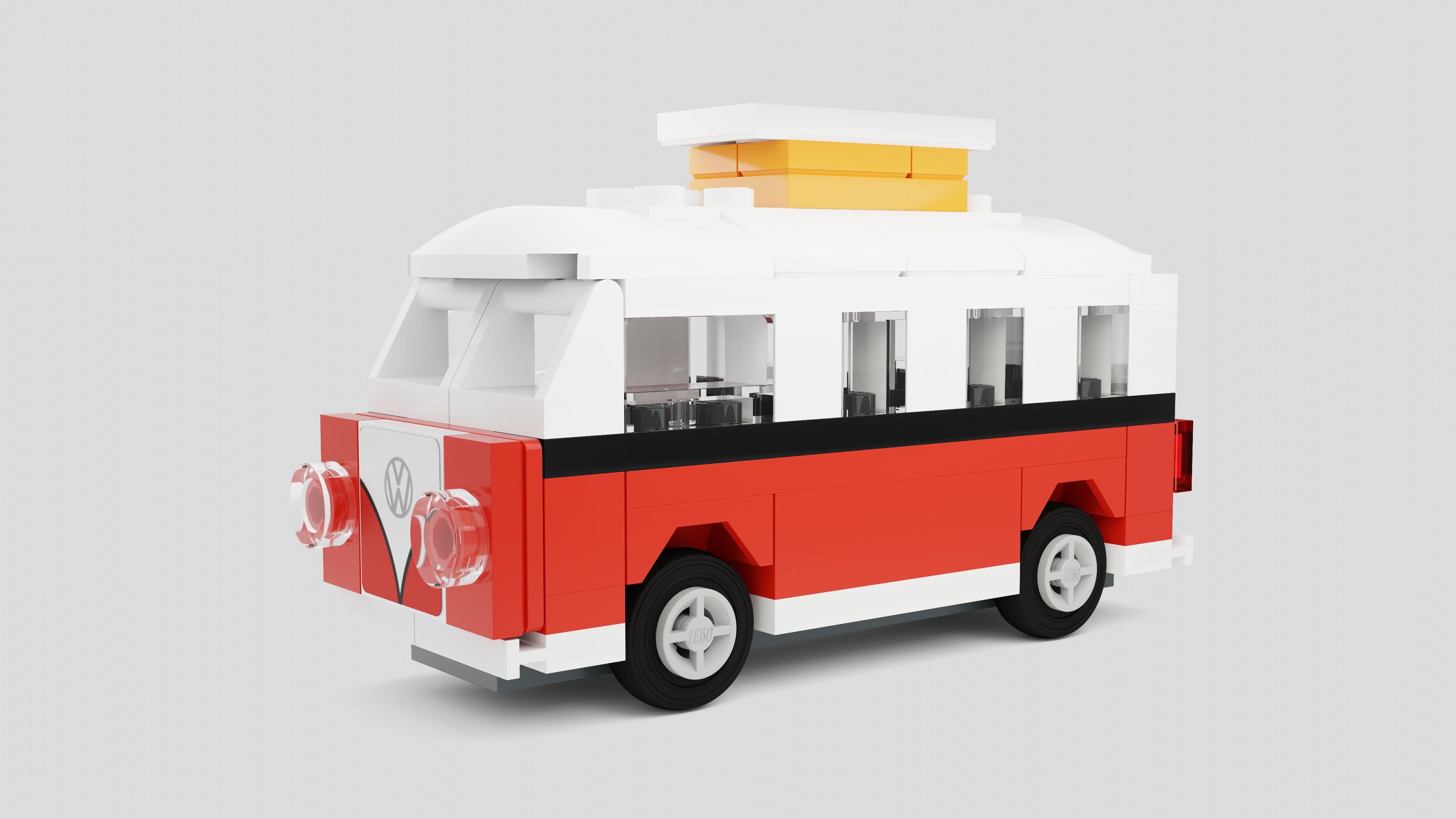 modelo 3d LEGO CREATOR VW T1 Autocaravana 40079 gratis - TurboSquid 2047662