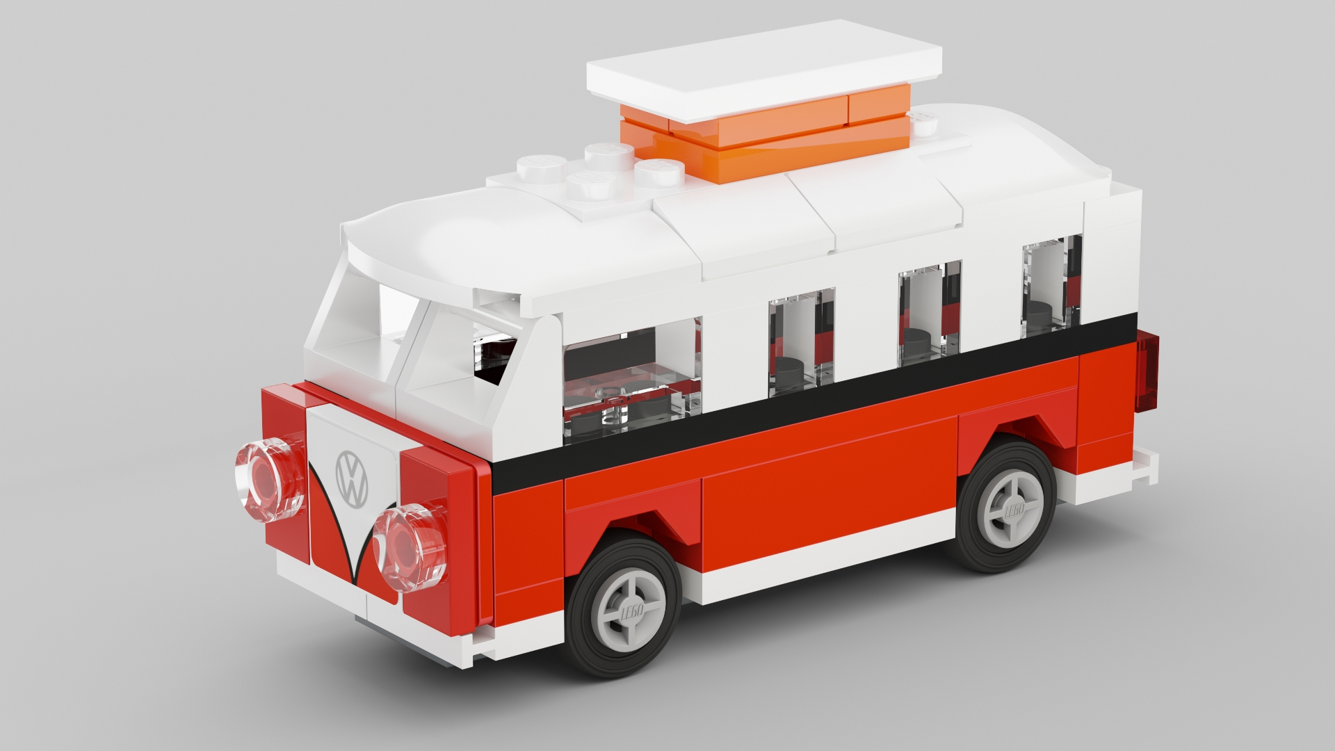 modelo 3d LEGO CREATOR VW T1 Autocaravana 40079 gratis - TurboSquid 2047662