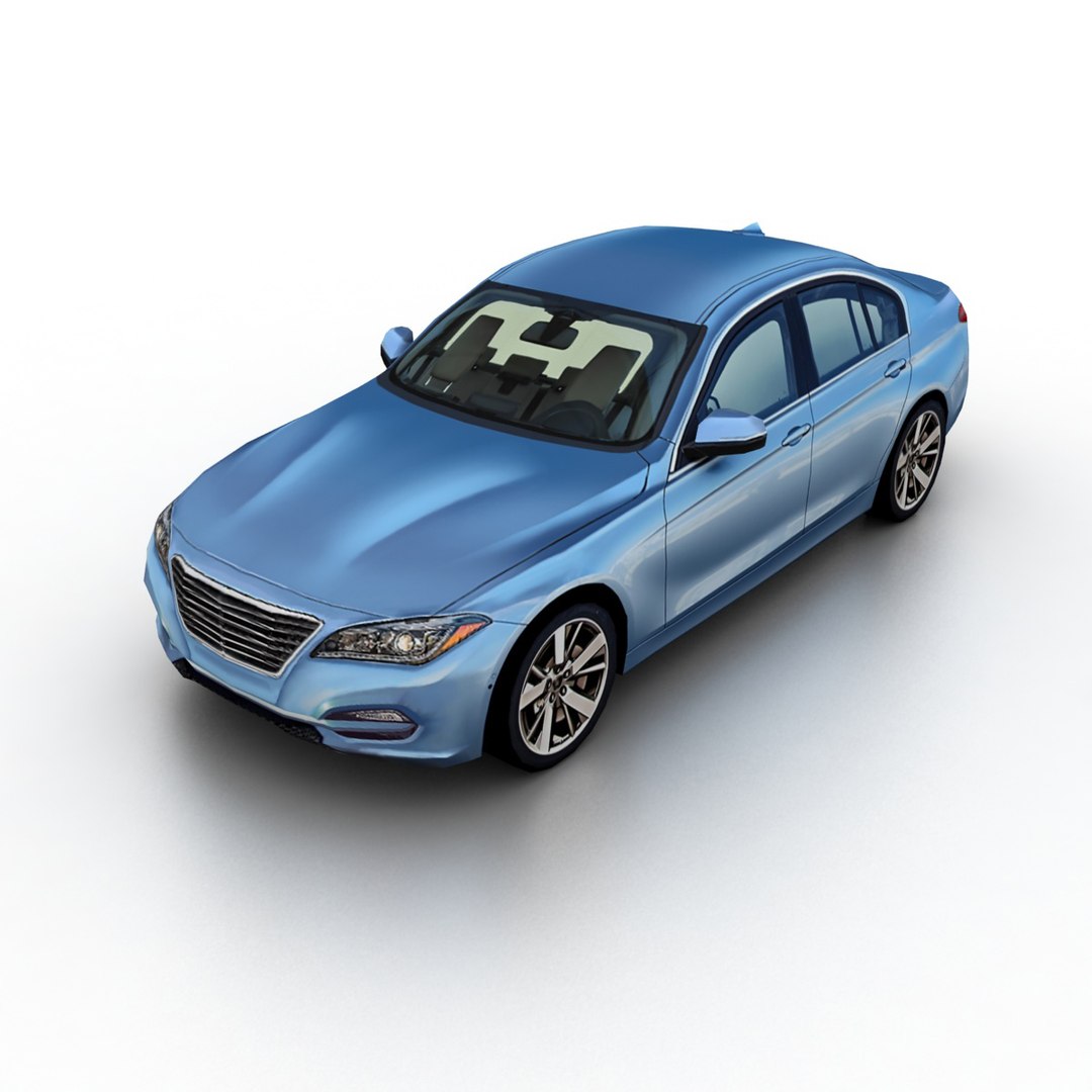 generic sedan 3d model