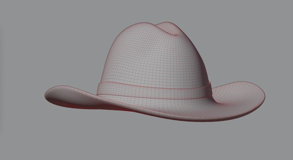 3d stylish male hat model