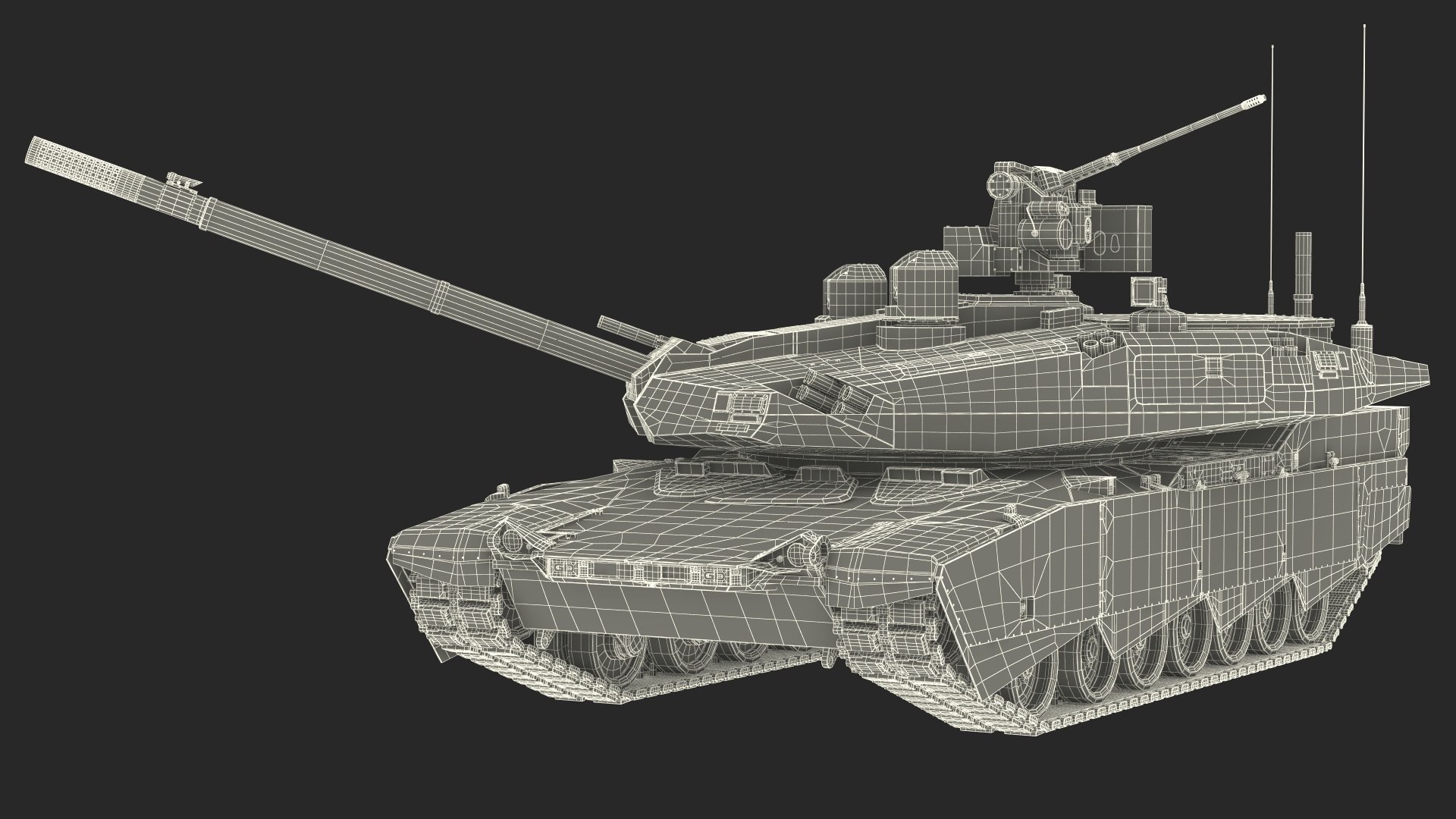 Abrams X Tank Grey Rigged Model - TurboSquid 2083699